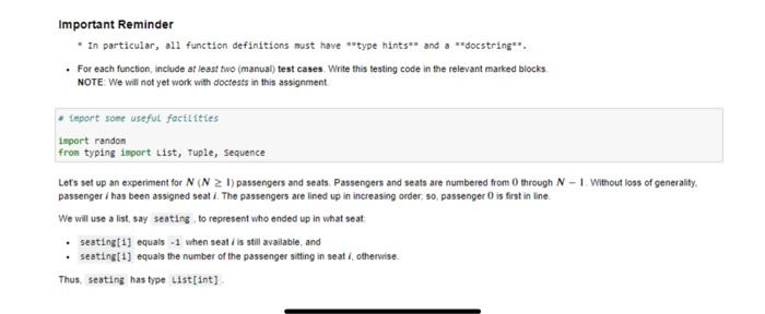 Solved Important Reminder In particular, all function | Chegg.com