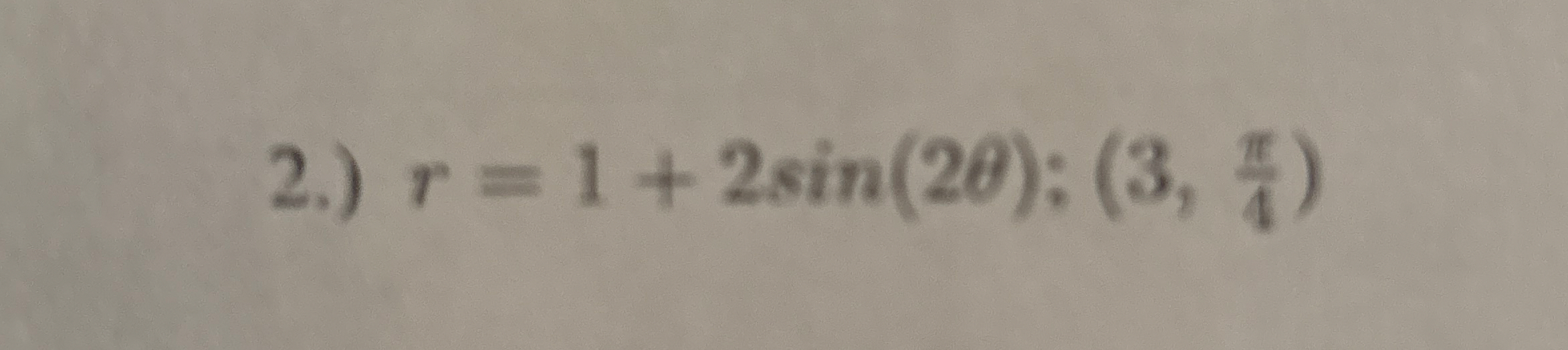 Solved Find the slope of the curve at the given polar | Chegg.com