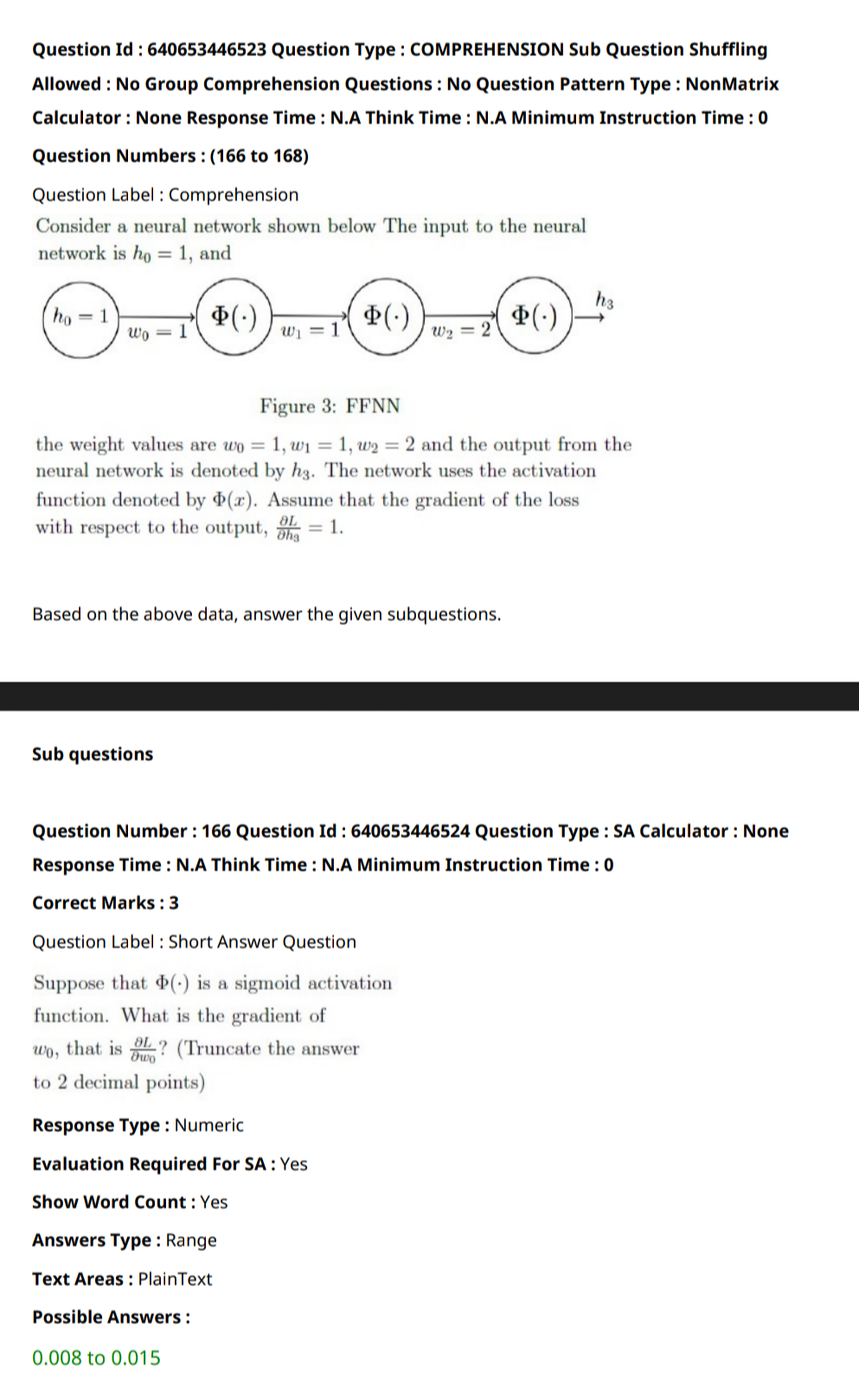 Solved Question Id : 640653446523 Question Type : | Chegg.com