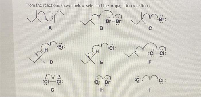 Solved From the reactions shown below, select all the | Chegg.com