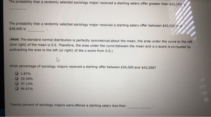 Solved 9. Probability computations using the standard normal | Chegg.com