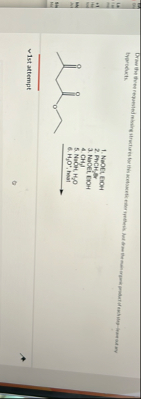 Solved byproducts. NaOEL, EIOHPhCH2BrNaOEL , | Chegg.com