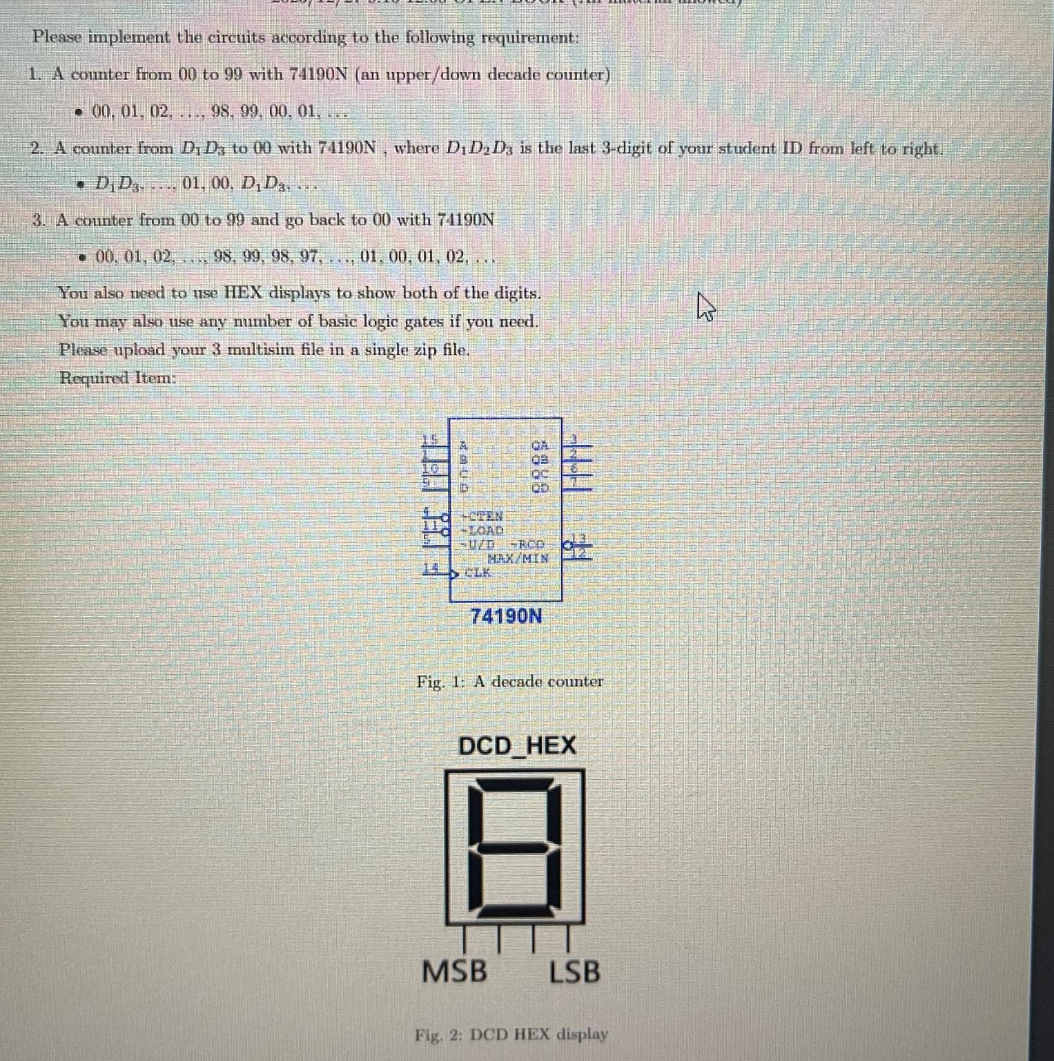 Please implement the circuits according to the | Chegg.com