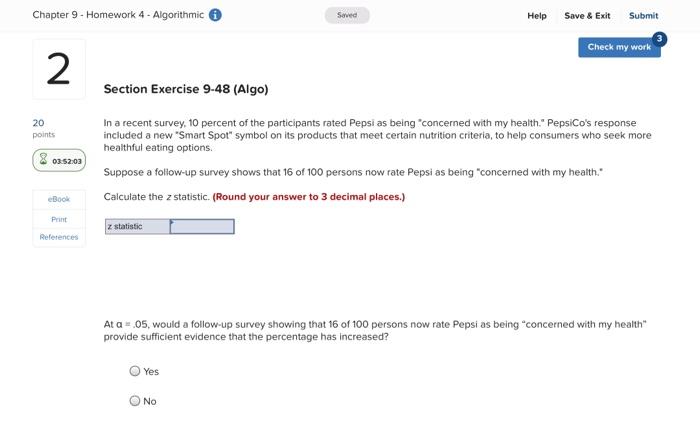 Solved Chapter 9 - Homework 4 - Algorithmic Swed Help Save & | Chegg.com