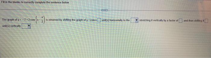 Solved Graph the following function. y=cos(x−6π) Use the | Chegg.com