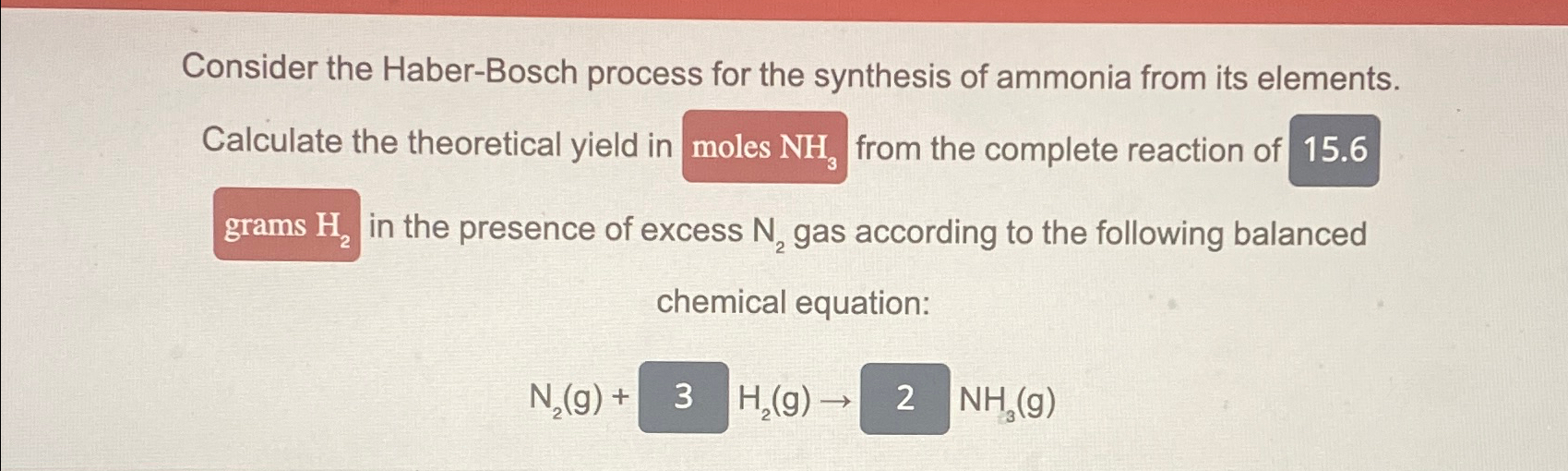 Consider the Haber-Bosch process for the synthesis of | Chegg.com