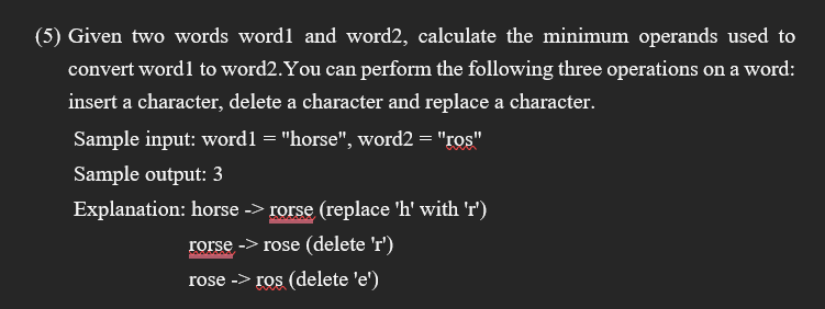 Solved Dont Need To Write Code Using Dynamic Programming 1530