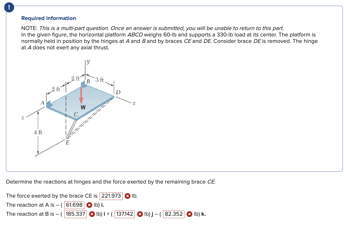Solved In the given figure, the horizontal platform ABCD | Chegg.com Solved In the given figure, the horizontal platform ABCD | Chegg.com