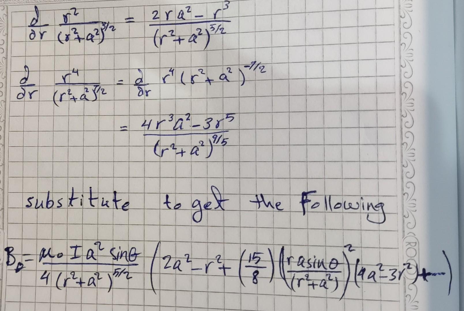 Solved Bθ=r1∂rd(rAϕ)e^θ | Chegg.com