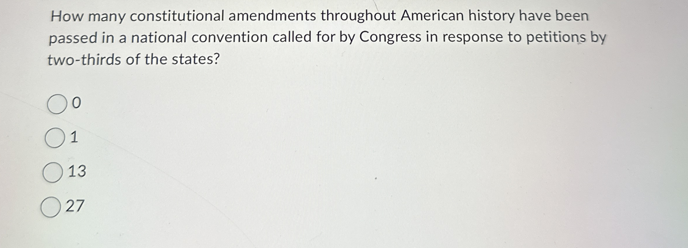 Solved How many constitutional amendments throughout | Chegg.com