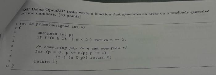 Solved Q5] Using Openmp Tasks Write A Function That