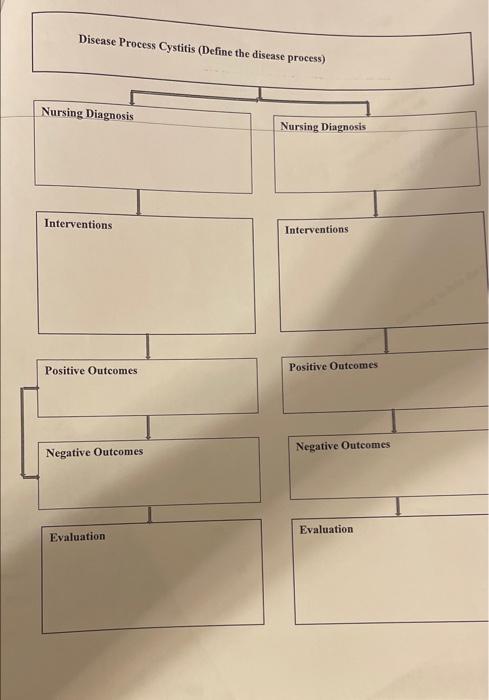 Solved Concept Map: Cystitis Mary Jane Bowles is a | Chegg.com