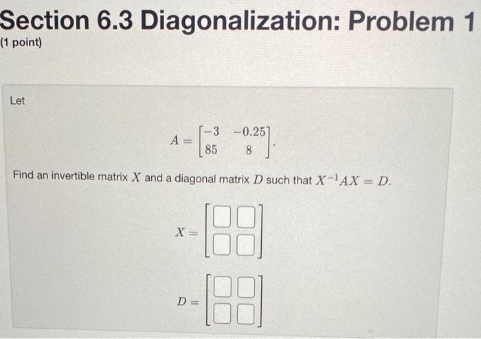Solved Section 6.1 Eigenvalues and Eigenvectors: Problem 18 | Chegg.com