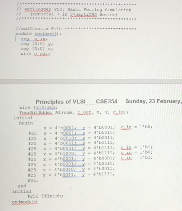 Solved VeriLogger Tutorial: Basic Verilog Simulation This | Chegg.com