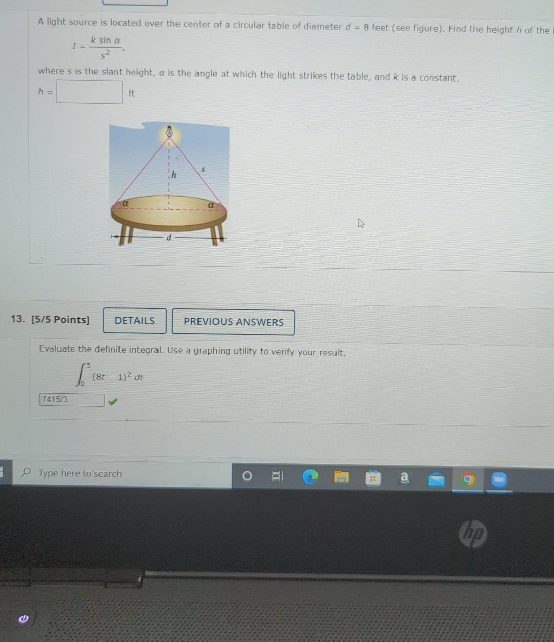 Solved A light source is located over the center of a | Chegg.com