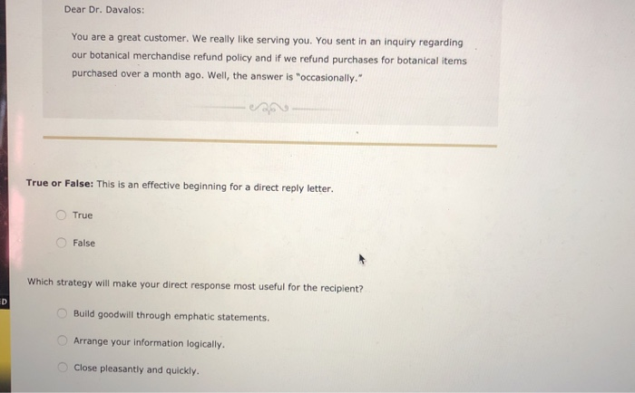 Solved 2. Request, Response, and Instruction Messages | Chegg.com