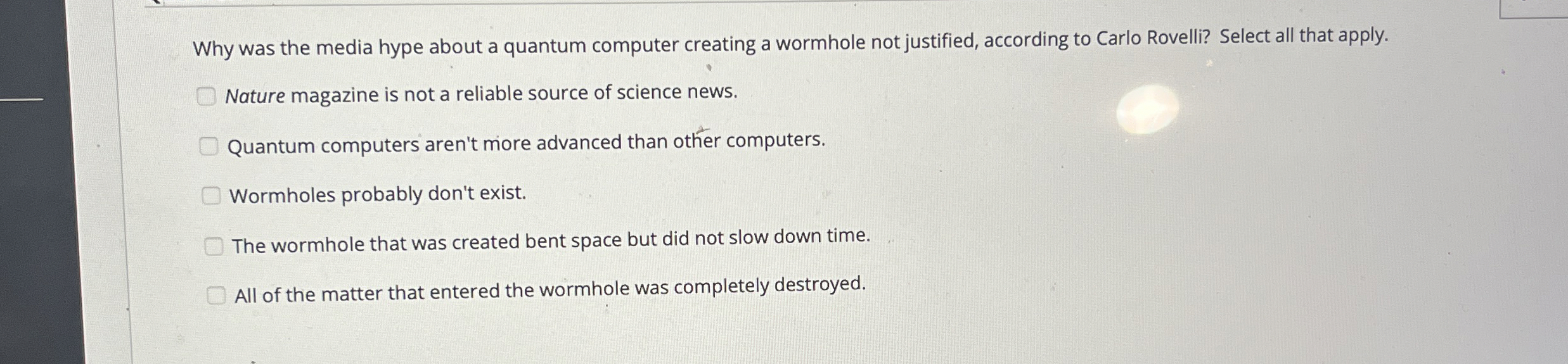 Solved Why was the media hype about a quantum computer | Chegg.com