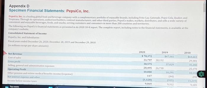 Solved use the financial statements attached below to answer | Chegg.com