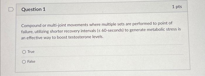 Solved Compound or multi-joint movements where multiple sets | Chegg.com