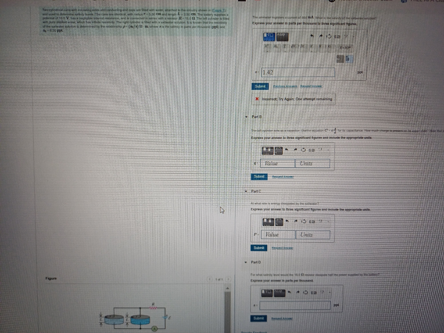 Solved Part B1 (115EnitsReguatambarPartCExpress your anawer | Chegg.com