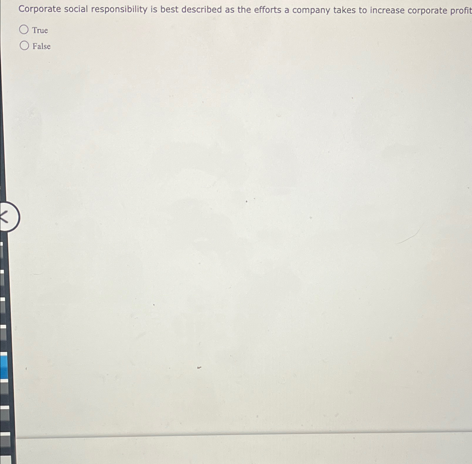 Solved Corporate social responsibility is best described as | Chegg.com