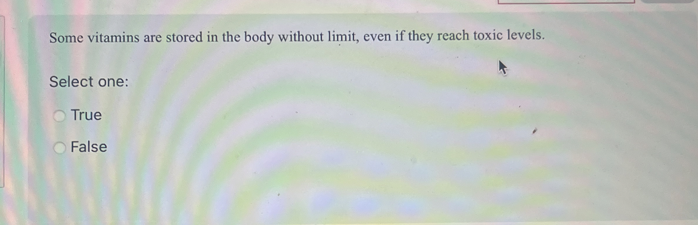 Solved Some vitamins are stored in the body without limit, | Chegg.com
