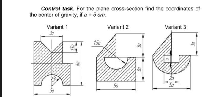 Solved Control task. For the plane cross-section find the | Chegg.com