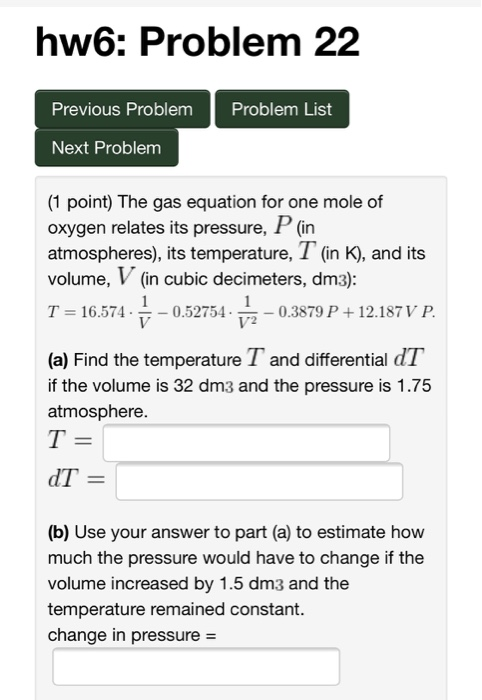 Solved hw6: Problem 22 Previous Problem Problem List Next | Chegg.com