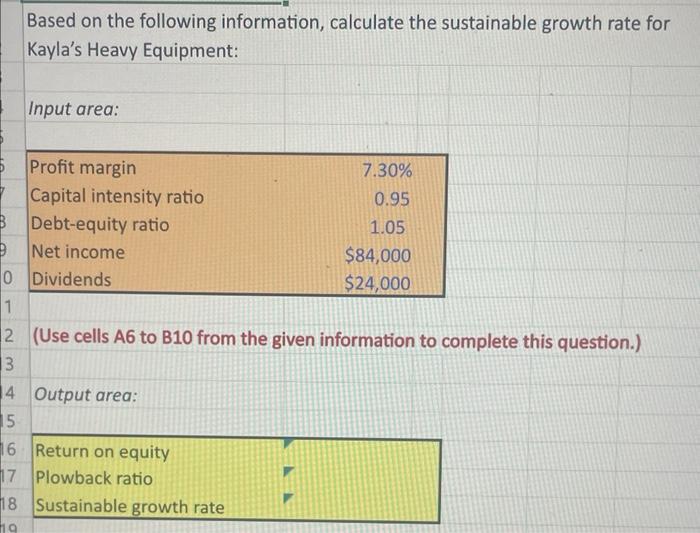 Solved Based on the following information, calculate the | Chegg.com