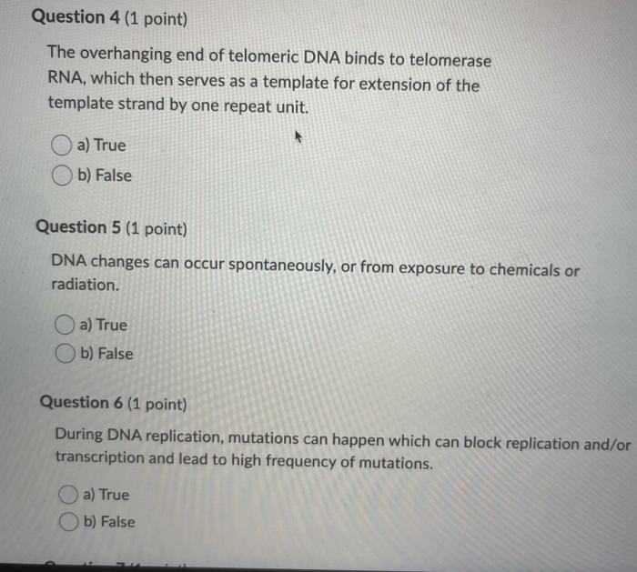 Solved The overhanging end of telomeric DNA binds to | Chegg.com