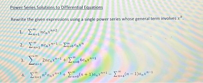 Solved Rewrite the given expressions using a single power | Chegg.com