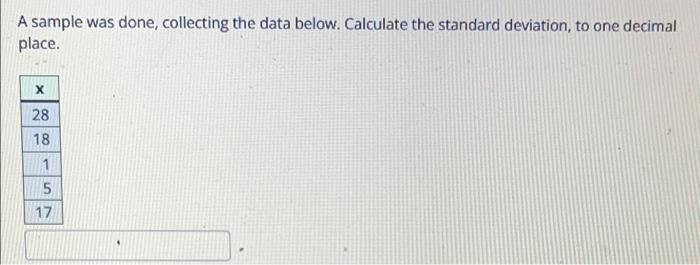 Solved Using your calculator, find the range and standard | Chegg.com
