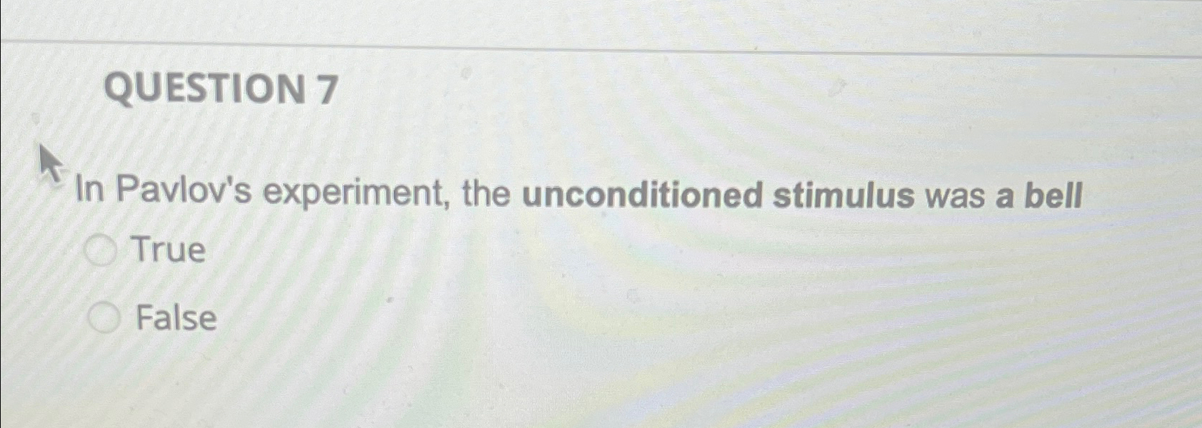 Solved QUESTION 7In Pavlov's experiment, the unconditioned | Chegg.com