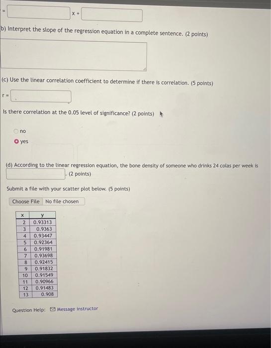 \begin{tabular}{|c|c|c|c|} \hlinex & y \\ \hline 2 & | Chegg.com