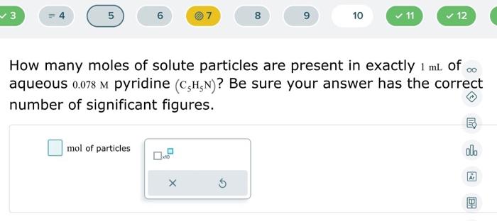 Solved How many moles of solute particles are present in | Chegg.com
