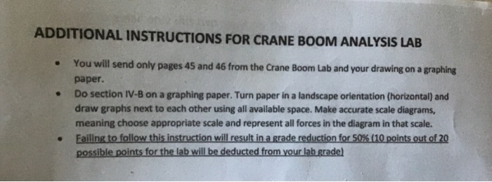 16 Response Sheet Experiment Crane Boom Analysis | Chegg.com