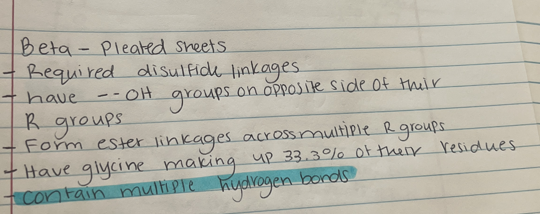 Solved Beta - ﻿Pleated sheets.... A. ﻿Required disulfide | Chegg.com