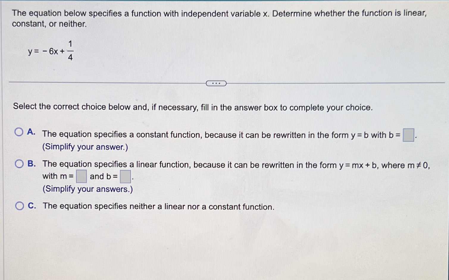 Solved The equation below specifies a function with | Chegg.com