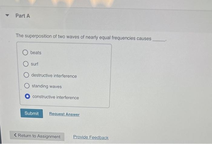 Solved The superposition of two waves of nearly equal | Chegg.com