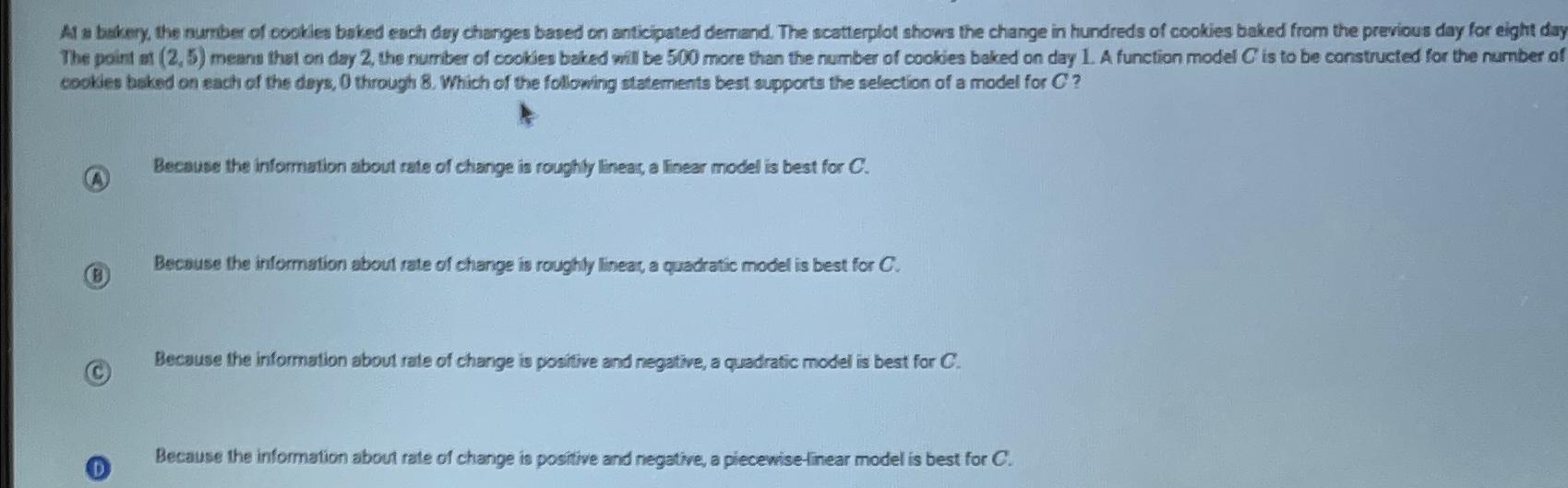 Solved As s bakery, the number of oockies baked each dey | Chegg.com
