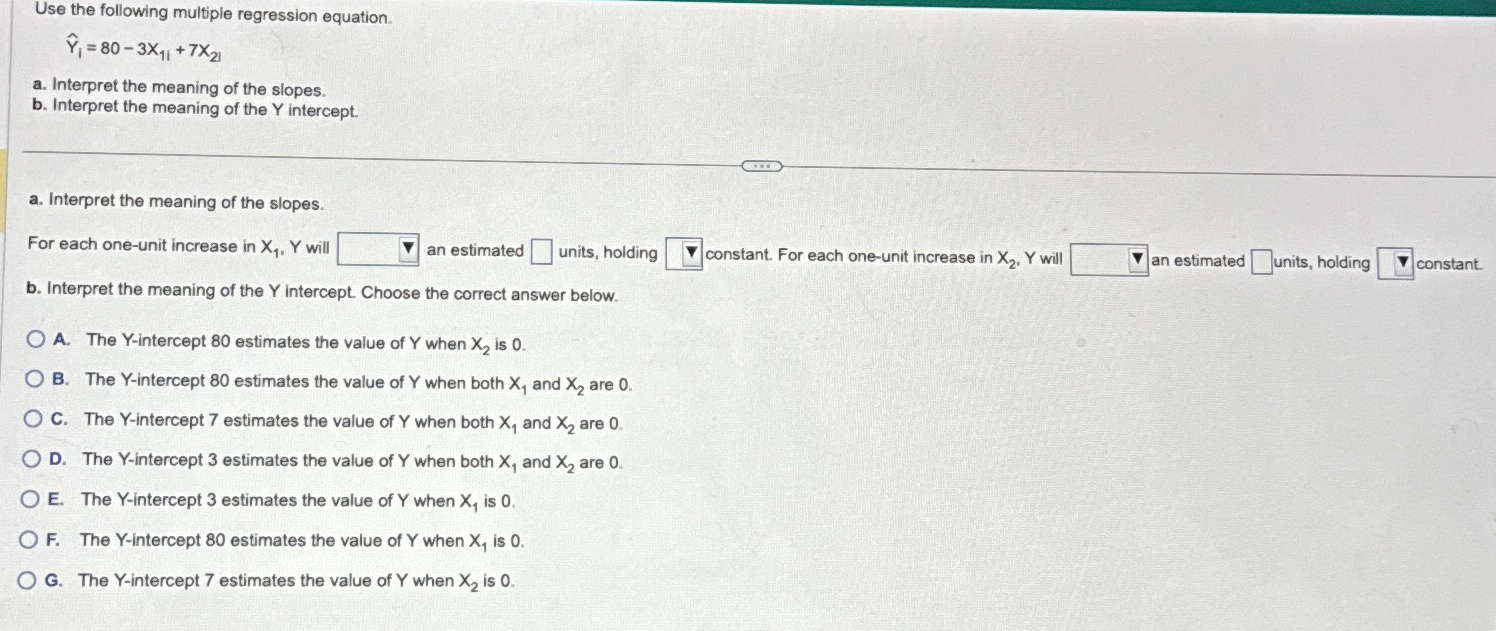 Solved Use the following multiple regression | Chegg.com