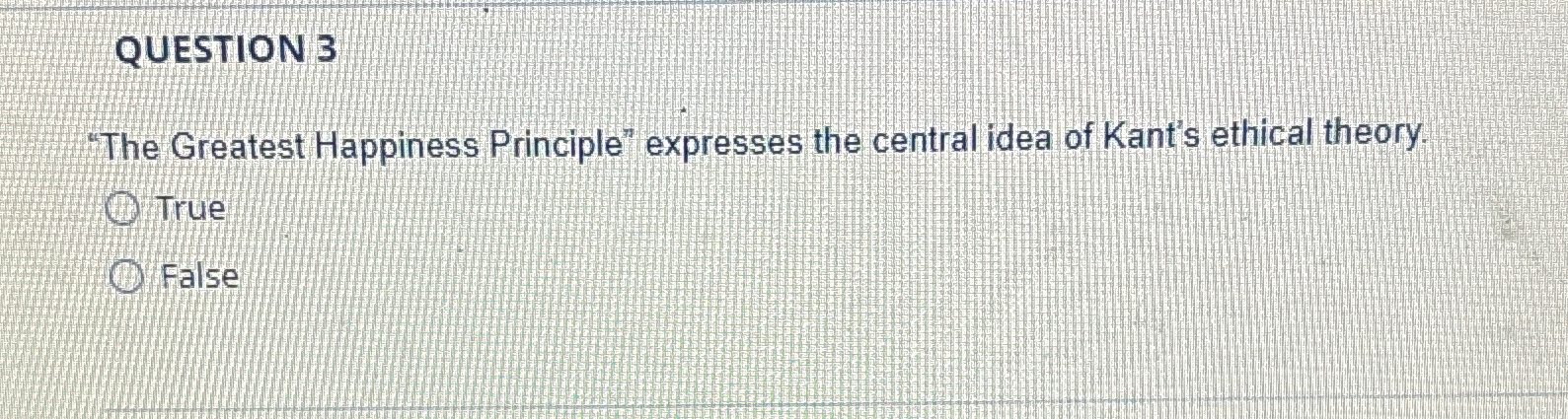 Solved QUESTION 3"The Greatest Happiness Principle" | Chegg.com