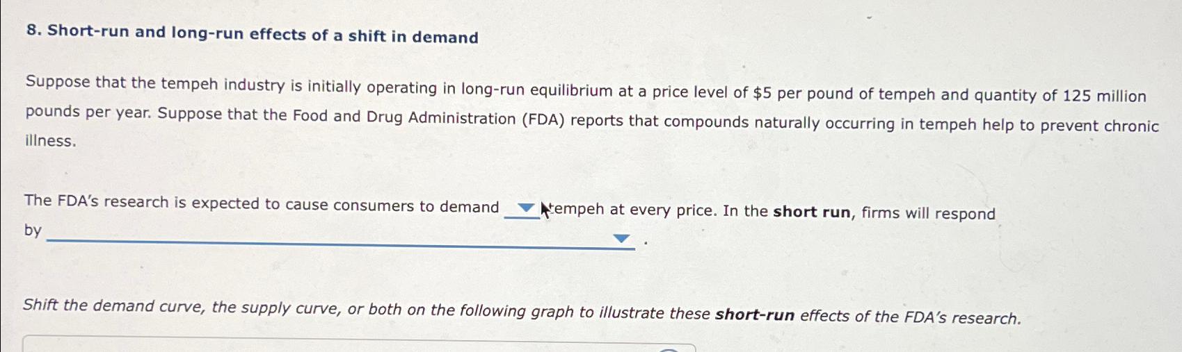 Solved Short-run and long-run effects of a shift in | Chegg.com