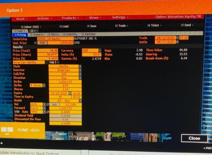 Solved N ? Click on the Bloomberg Terminal screens to review | Chegg.com