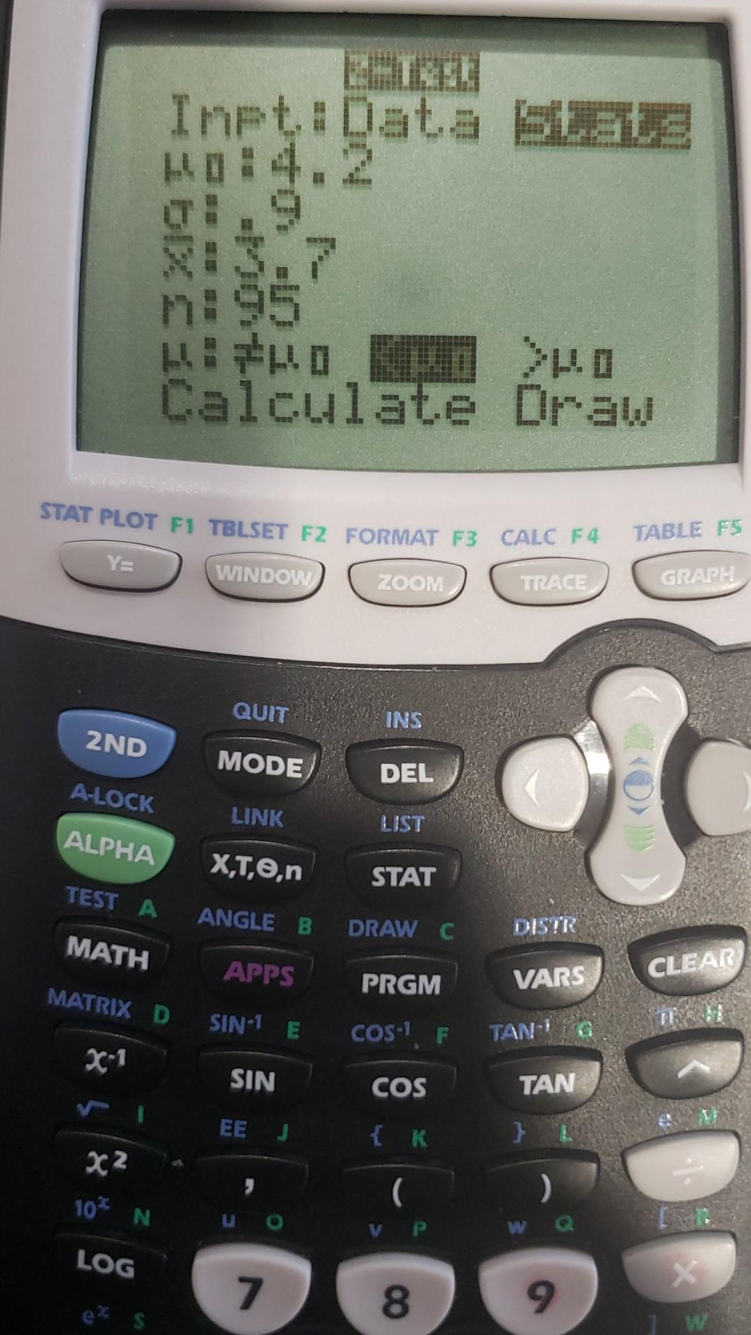 Solved Math 222 - Calculator Homework #5 1. A large national | Chegg.com