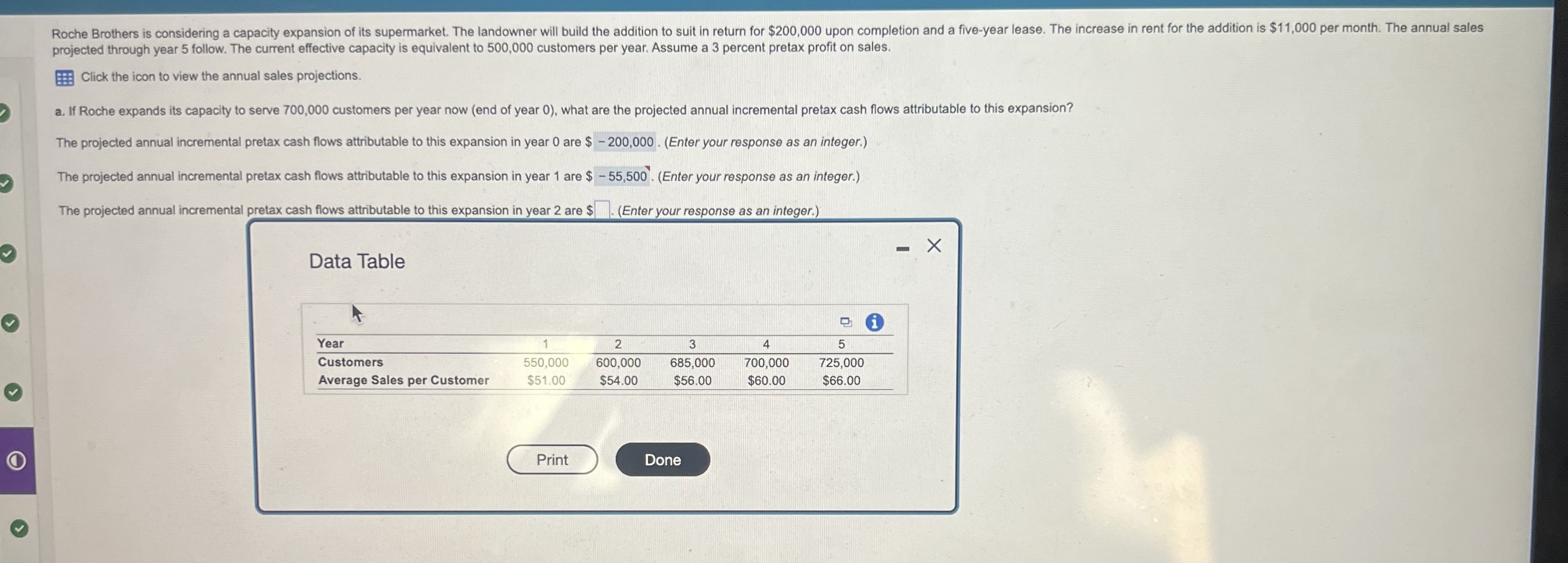 Solved projected through year 5 ﻿follow. The current | Chegg.com