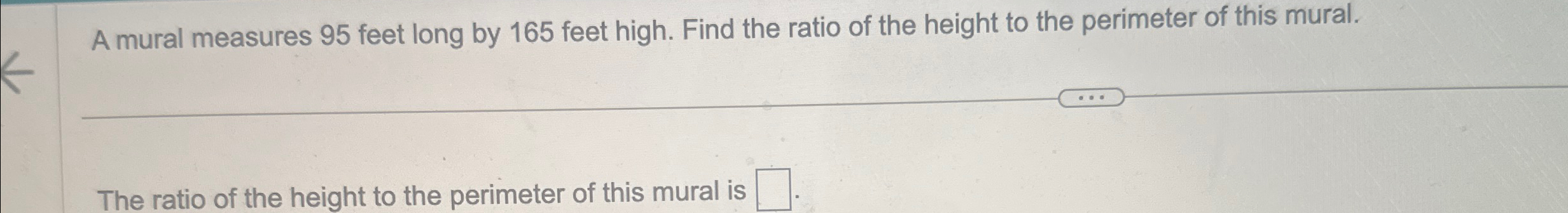 Solved A mural measures 95 ﻿feet long by 165 ﻿feet high. | Chegg.com