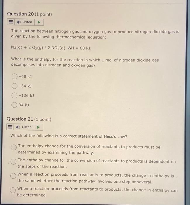 Solved the reaction between nitrogen gas in oxygen gas to | Chegg.com