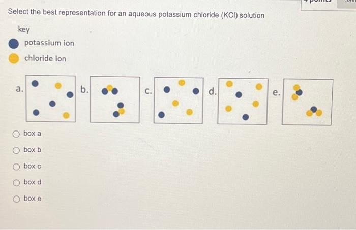 Solved Select the best representation for an aqueous | Chegg.com