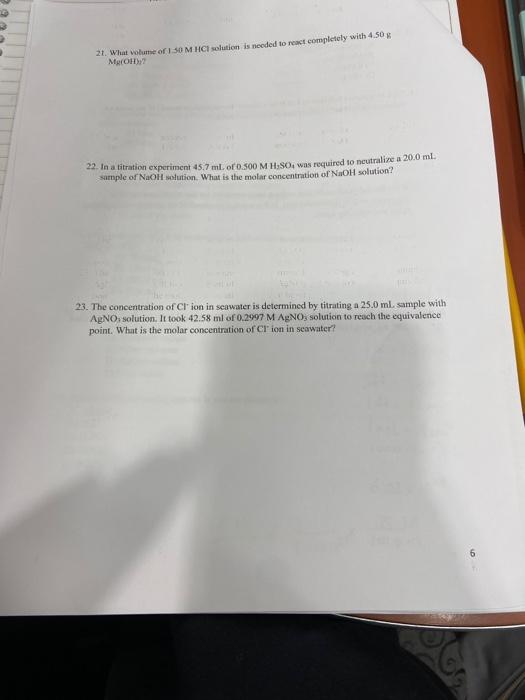 Solved CHE 151 Additional Practice Problems Chapter 3,4,5 | Chegg.com